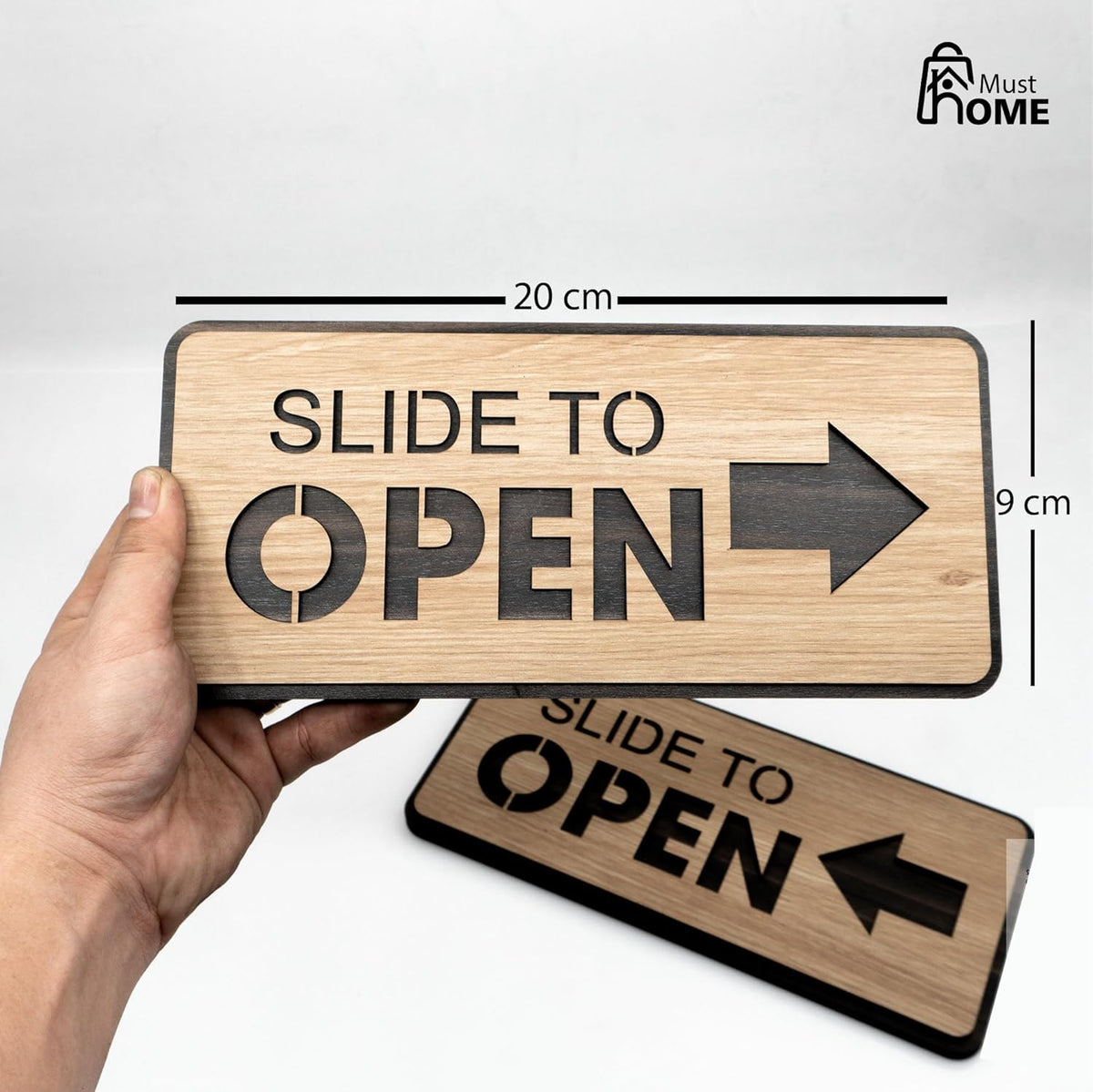 MustHome Slide to Open Stickers for Glass door |‎15x15cm – Must Home